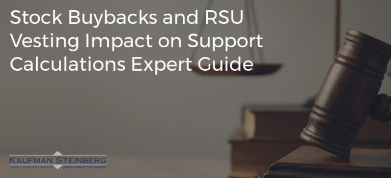 Stock Buybacks and RSU Vesting Impact on Support Calculations Expert Guide